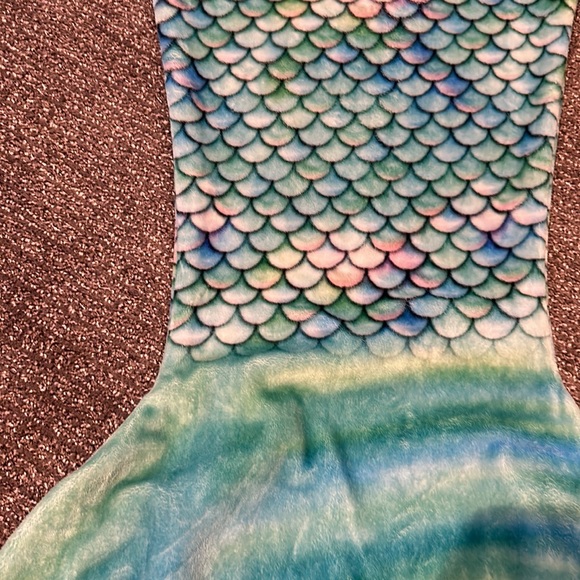 Accessories | Mermaid Tail Blanket Adorable Rolled Up And Tied With A ...